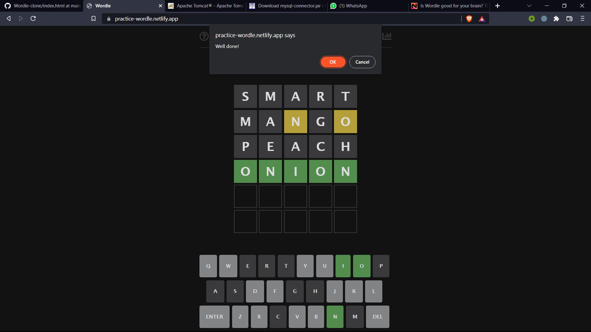 GitHub - Hrushi73/Wordle-clone