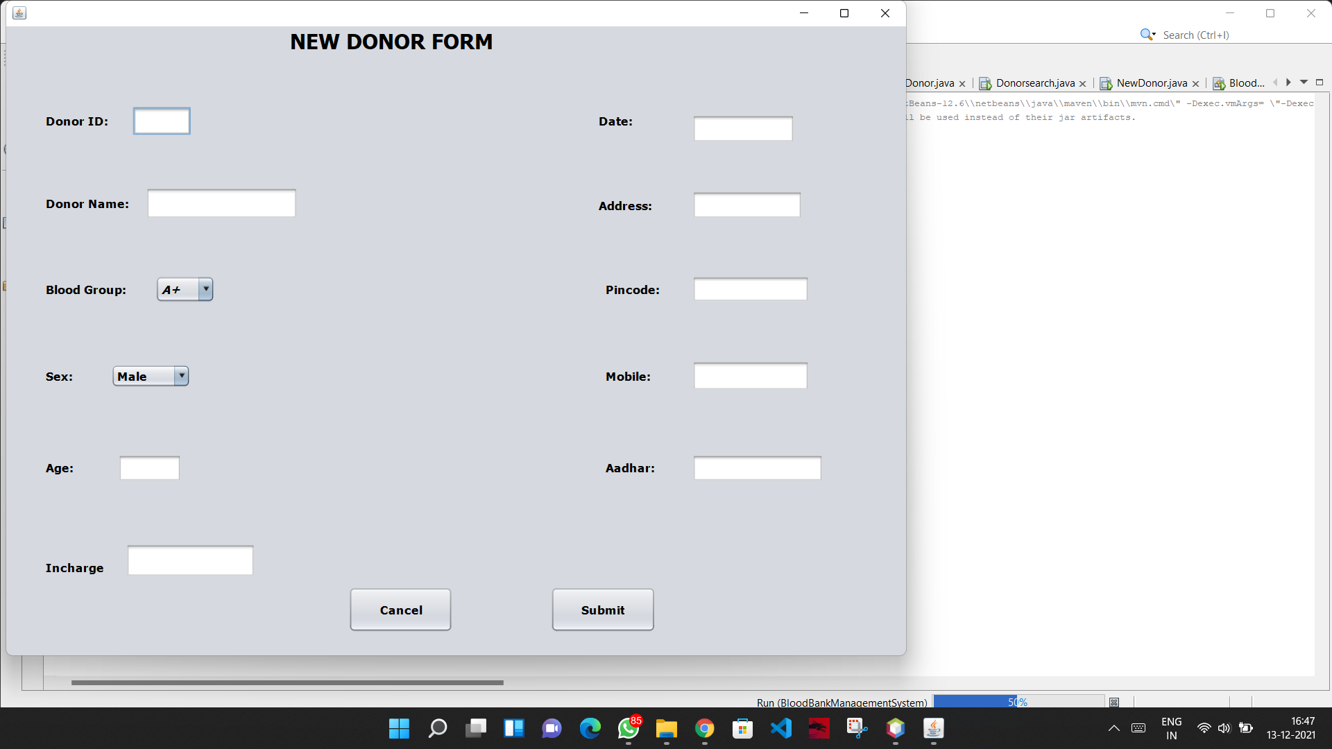 GitHub - ERROR-jpg/BLOODBANK-MANAGEMENT-SYSTEM: Blood bank management system made using Core ...