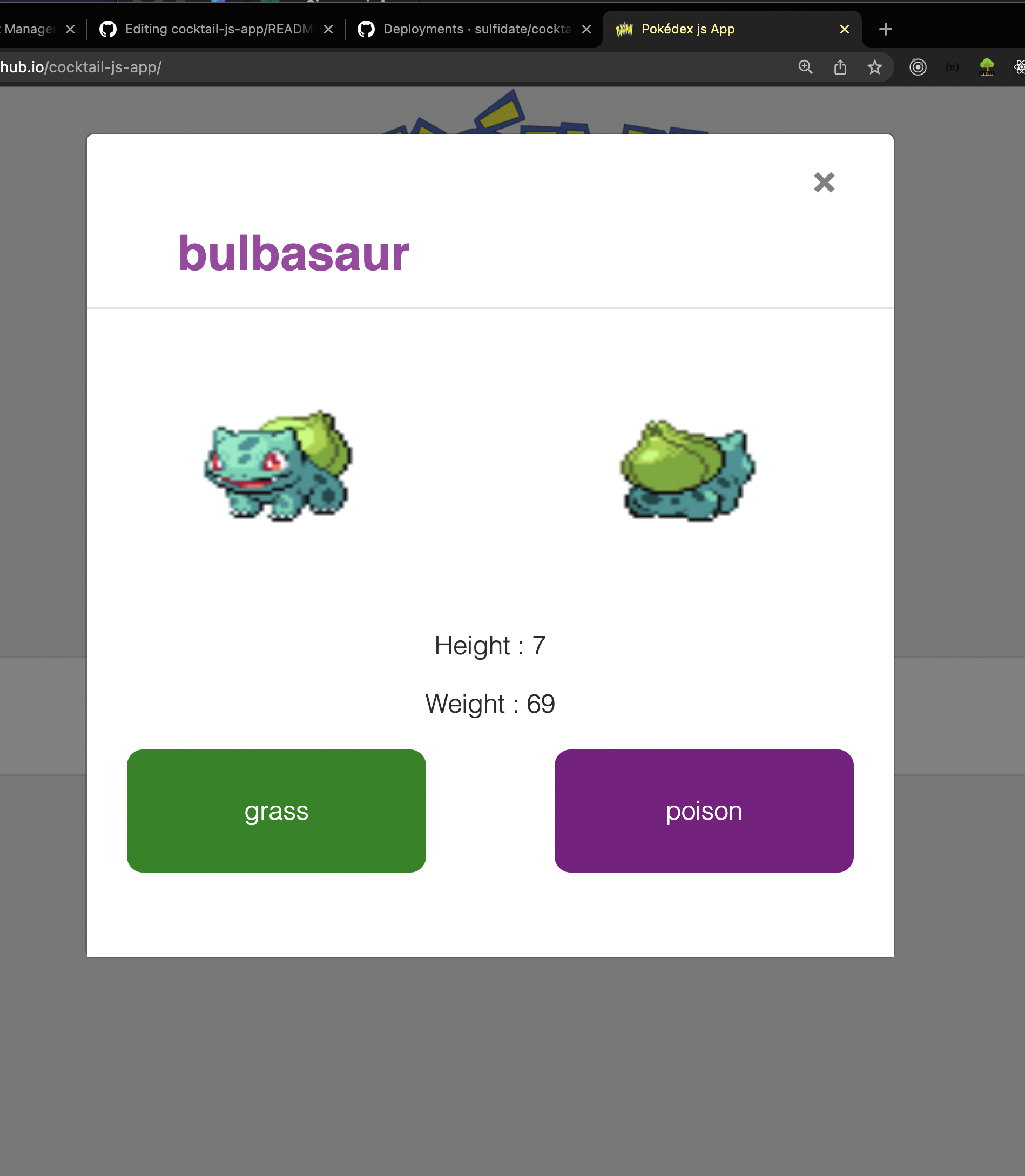 GitHub - sulfidate/pokedex-app: Start 04-05-21 | To build a small web ...