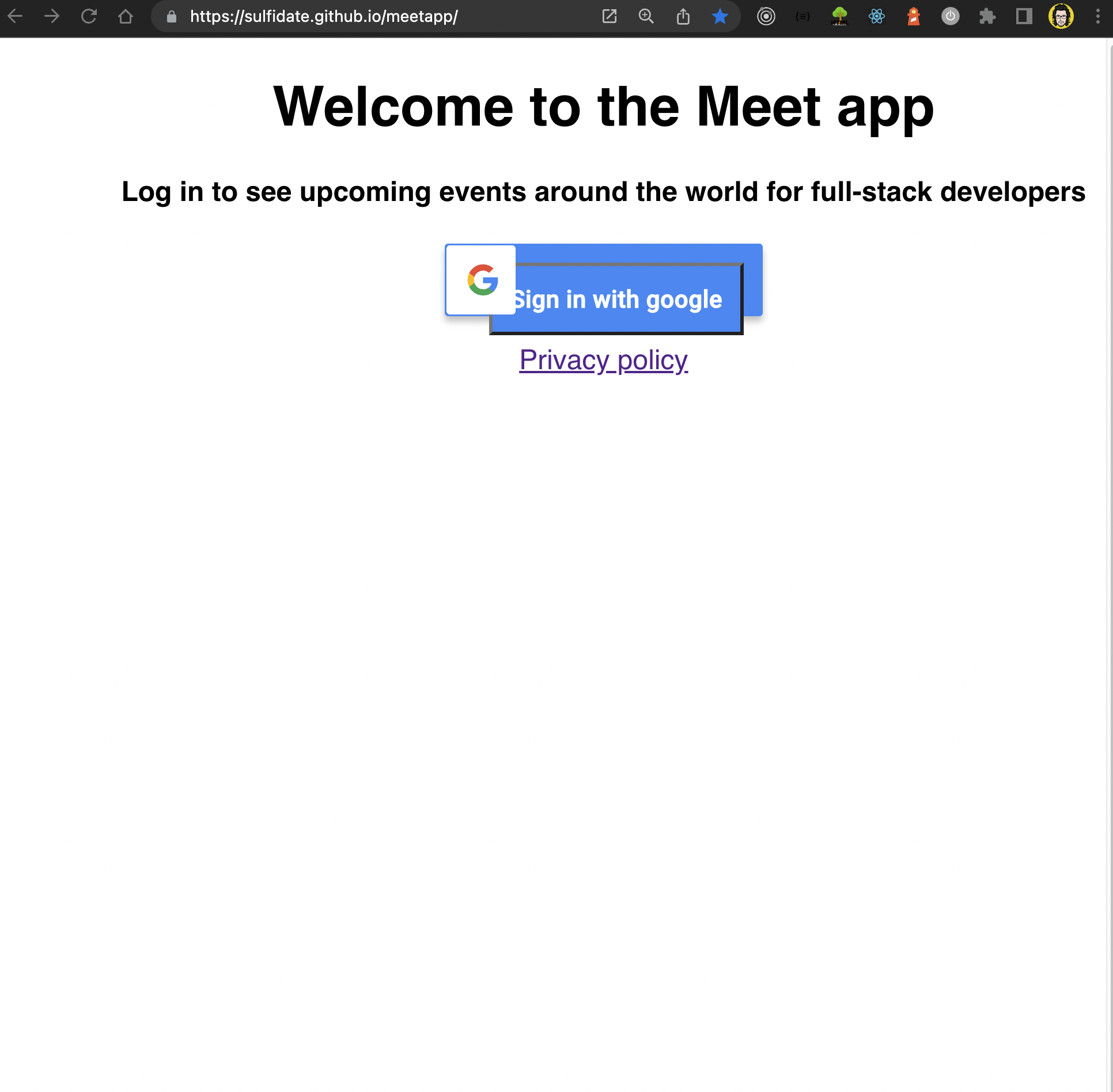 Github Sulfidate Meetapp O Build A Serverless Progressive Web