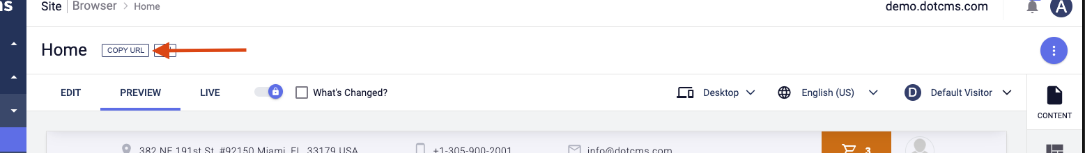 Copy button on Page Edit portlet should copy the entire URL, not just the path · Issue #24683 ...