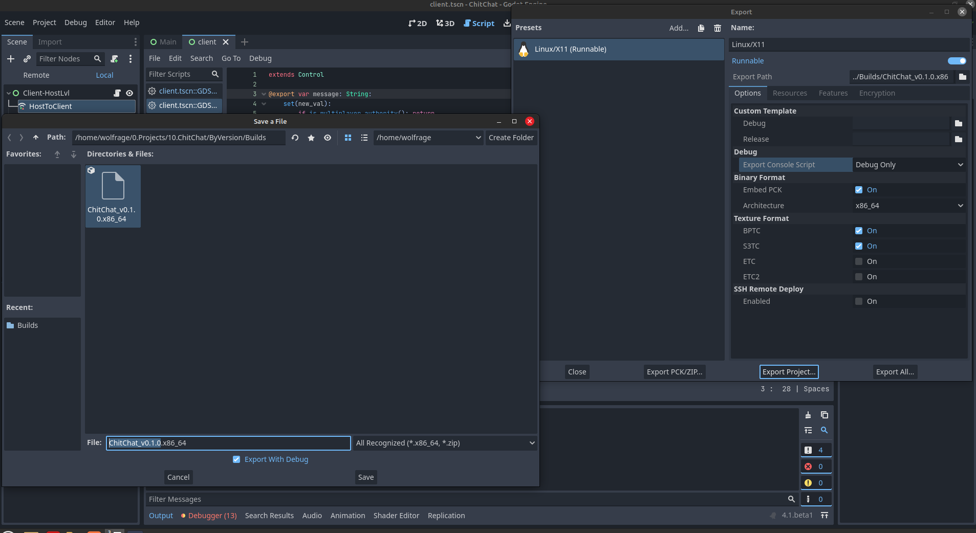 Using 2 Watched Multiplayersynchronizer Nodes Crashes The Server · Issue 77913 · Godotengine