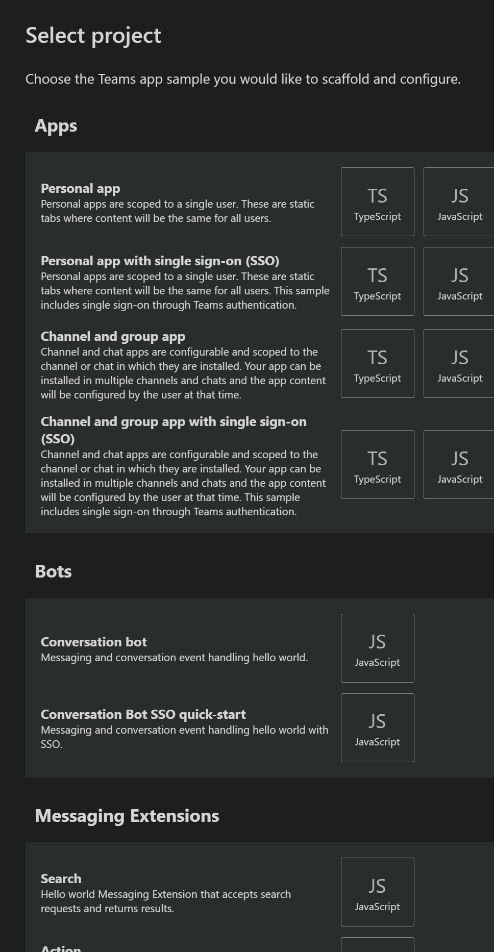 "Build and run your first Microsoft Teams app" appears to be out of date (pictures don't match ...