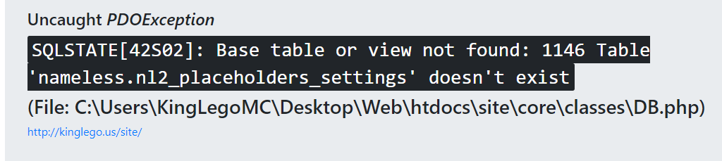 Issue when updating to Pre10 · Issue #2297 · NamelessMC/Nameless · GitHub