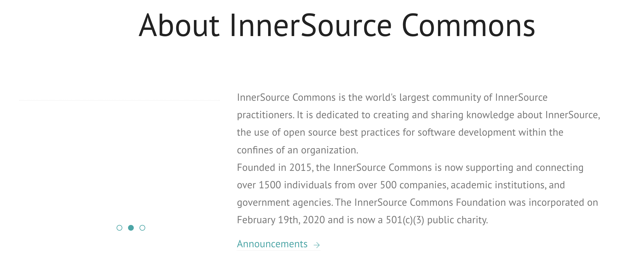 Images not showing up in carousel on About page. · Issue #369 · InnerSourceCommons ...