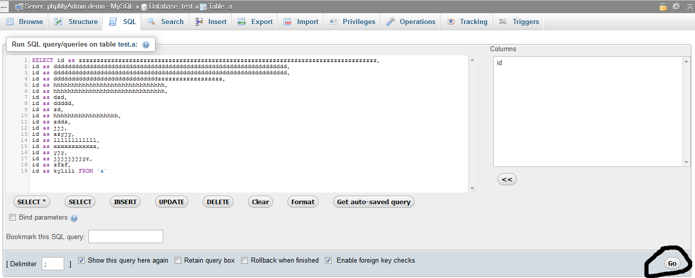 sql code truncated in Edit inline mode · Issue #13921 · phpmyadmin/phpmyadmin · GitHub