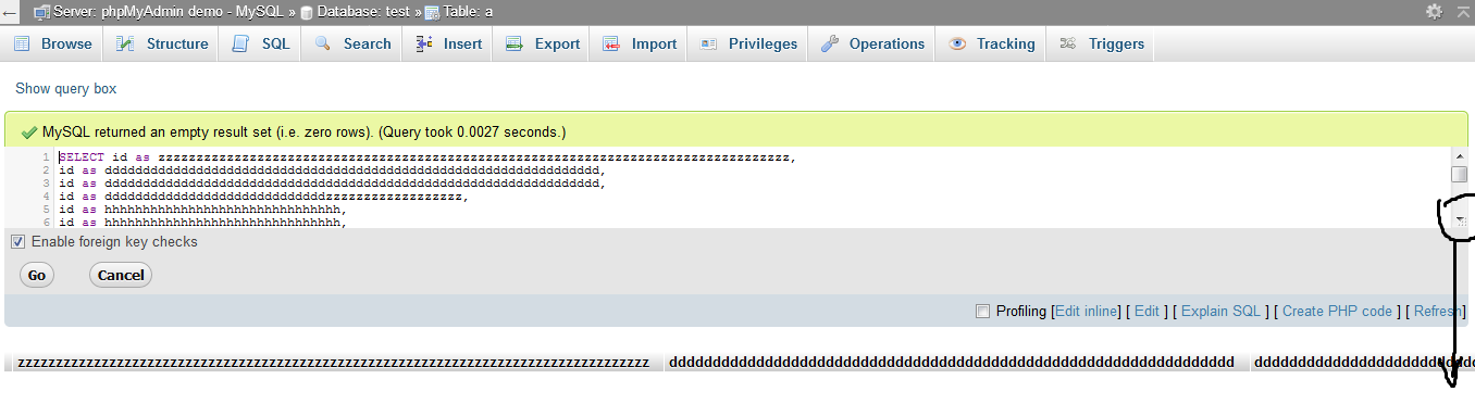 sql code truncated in Edit inline mode · Issue #13921 · phpmyadmin/phpmyadmin · GitHub