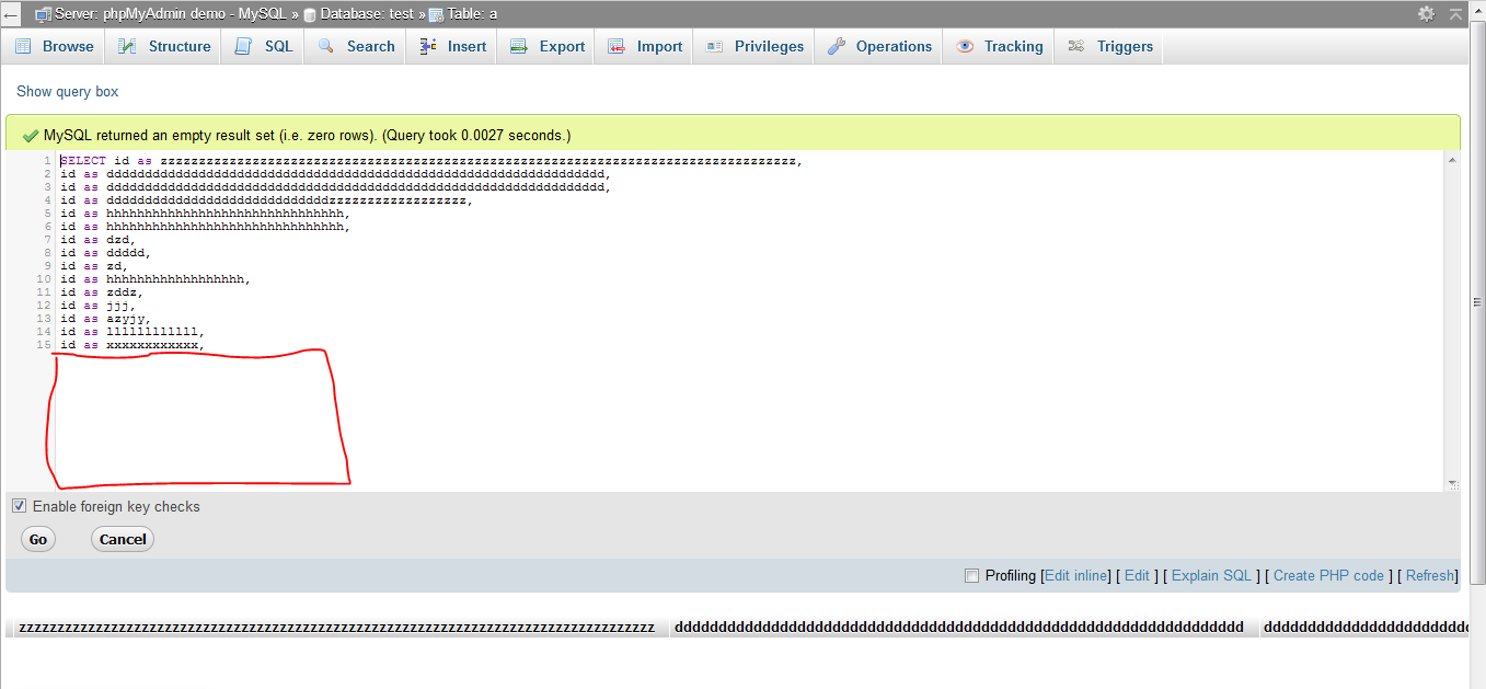 sql code truncated in Edit inline mode · Issue #13921 · phpmyadmin/phpmyadmin · GitHub