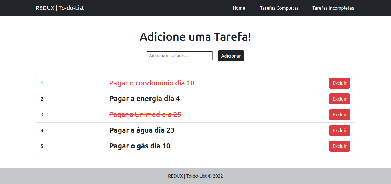 GitHub - Paulo-Pacheco-Junior/to-do-list-redux: Um To-do-List com Página Inicial, Tarefas ...