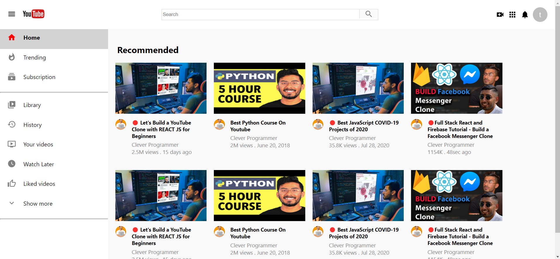 GitHub - adnantoufiq/YouTube-Clone-Design-React-JS