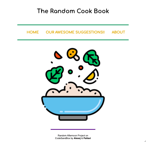 random-cook-book - Codesandbox