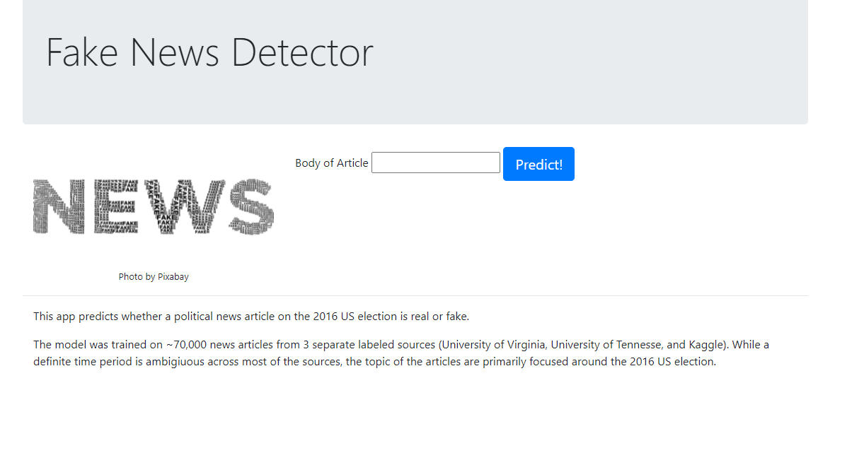 GitHub - dt1086/Detecting-Fake-News