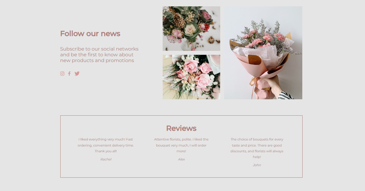 GitHub - AngelicaNartova/FlowerSite