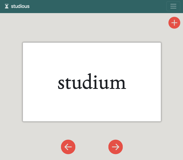 GitHub - jtrevz/studious: Flashcard App (React, Firebase)