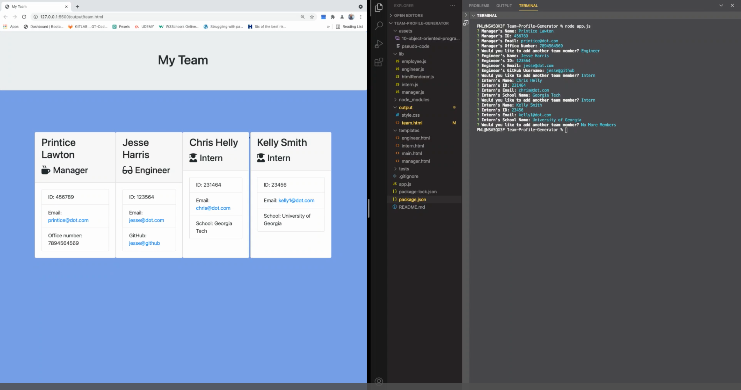 GitHub - printicelawton/Team-Profile-Generator