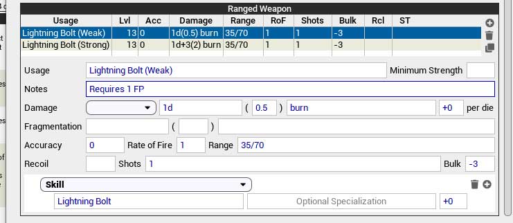 Notes Within Weapons From GCS Not Showing Up in Character Sheet · Issue ...
