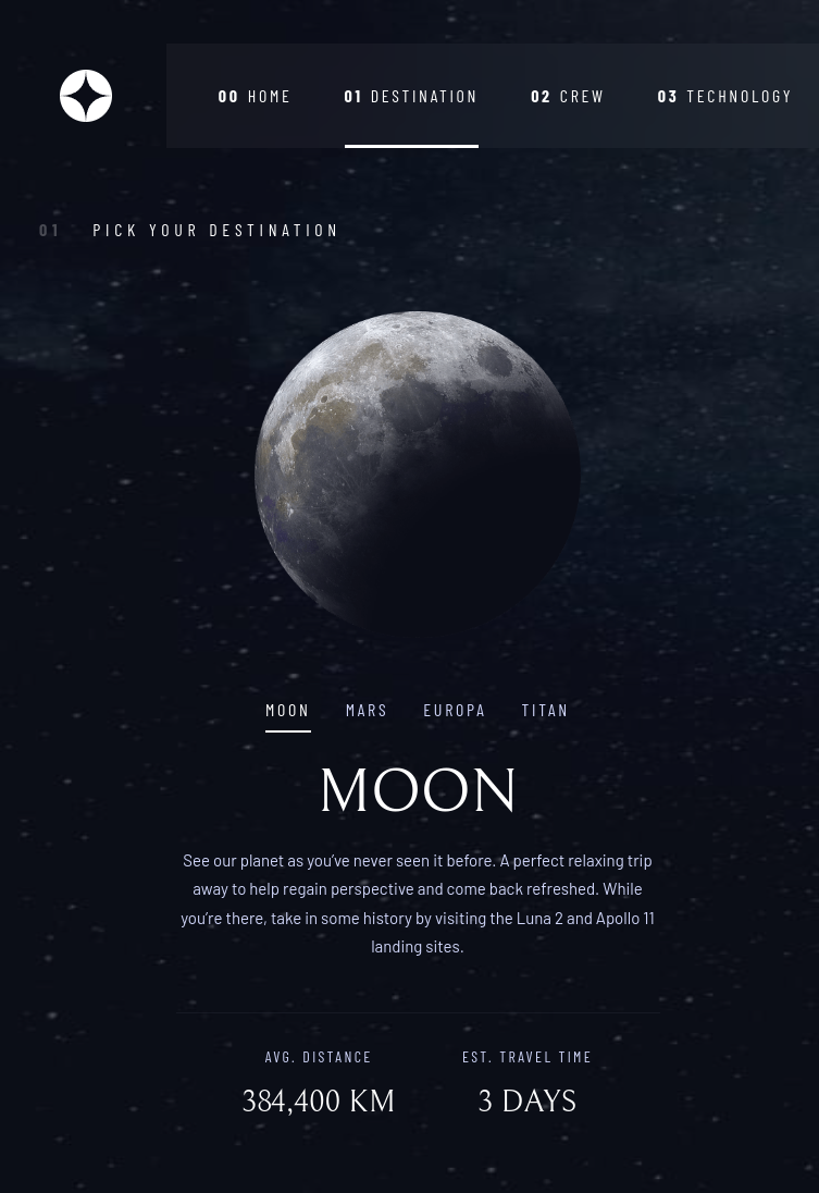 Github Alqae Space Tourism Website Our Space Tourism Website Offers