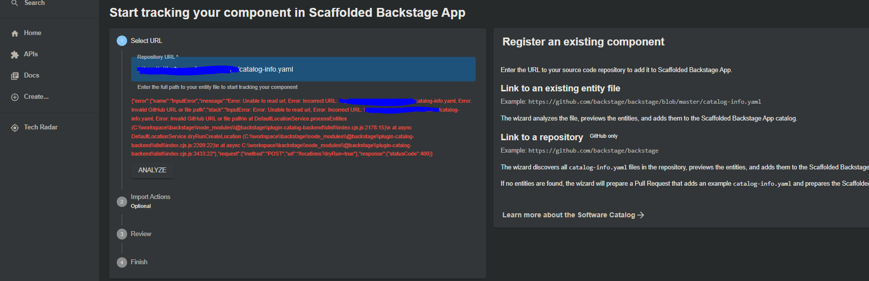 🐛 Bug Report: Unable to read URL · Issue #15880 · backstage/backstage · GitHub
