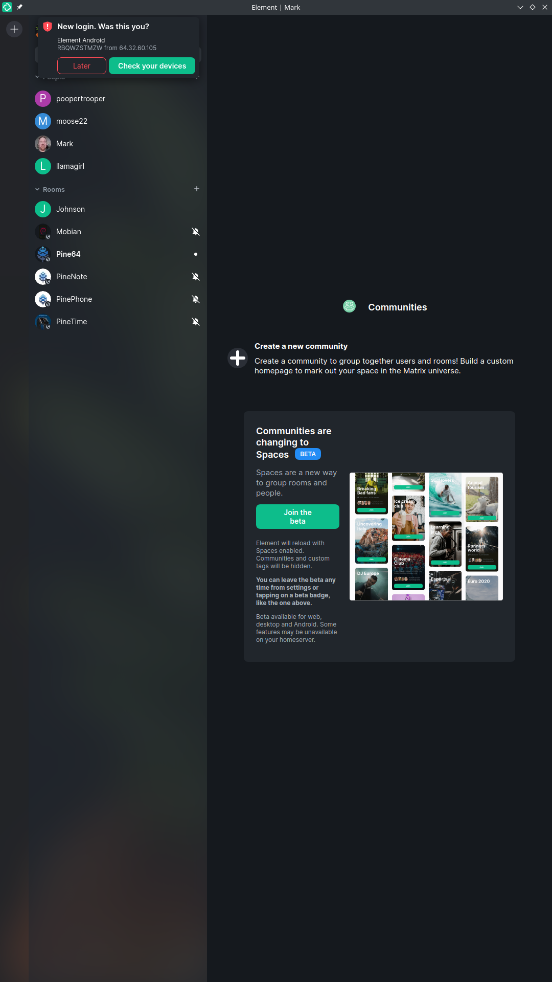 New login won't go away · Issue #19510 · element-hq/element-web · GitHub