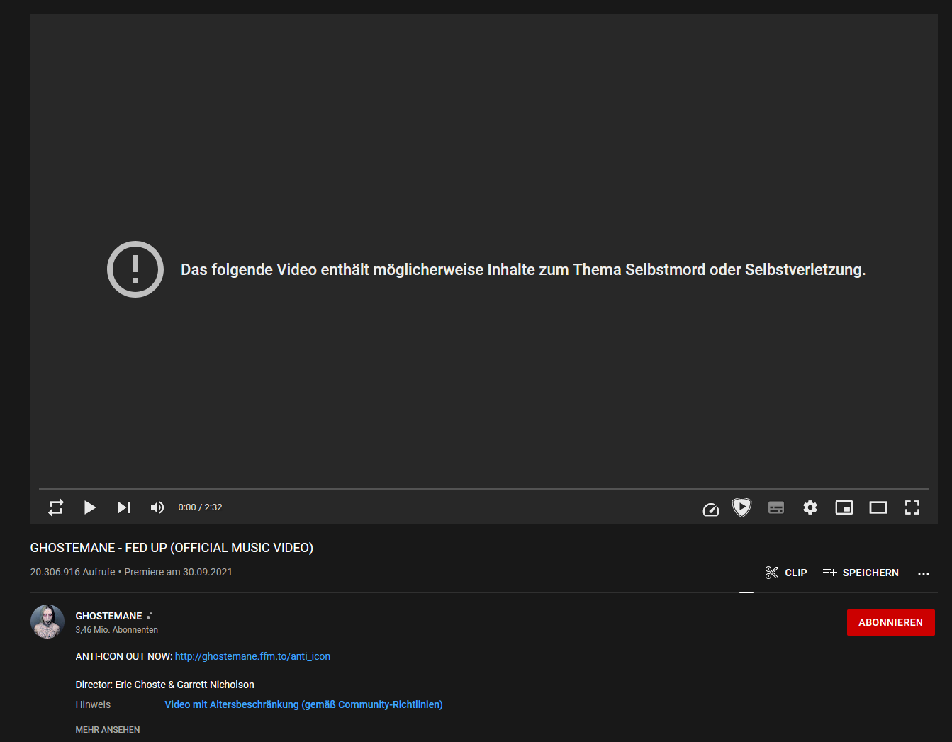 New Trigger Warning Feature Interfering With The Script · Issue 135 0620
