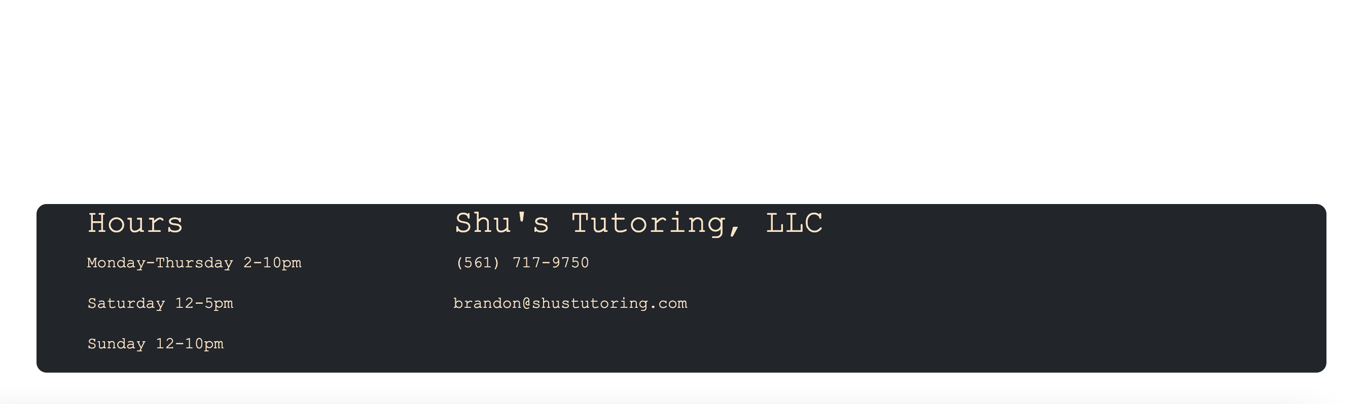 GitHub - bschu20/Shus-Tutoring-Website