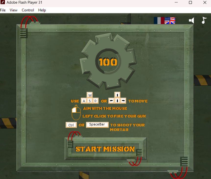 .: Mechanical Commando :.: Wonky title screen buttons and loading ...