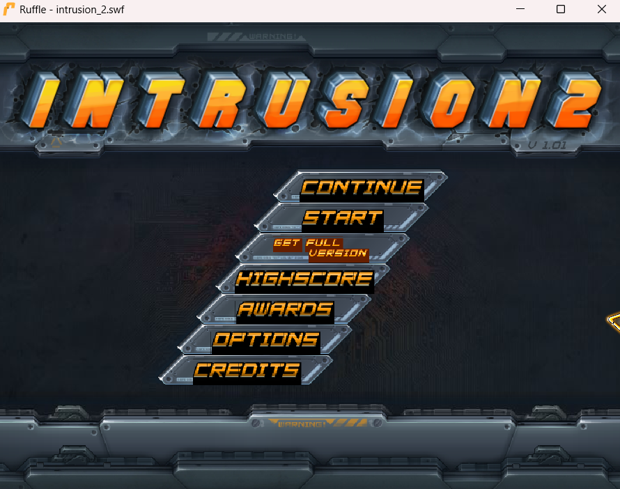 Intrusion 2 Demo: Title Screen Issues · Issue #9623 · ruffle-rs/ruffle ...