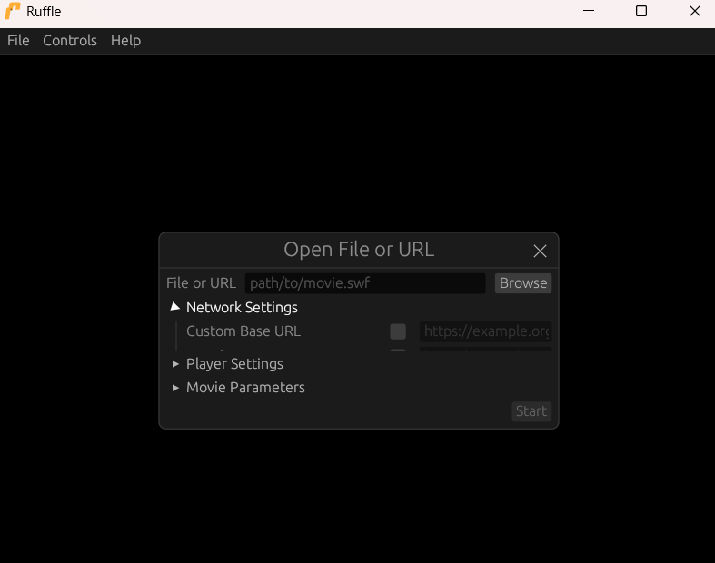 Ruffle Desktop Player Gui Pauses While Clicking On Options · Issue 11287 · Ruffle Rsruffle