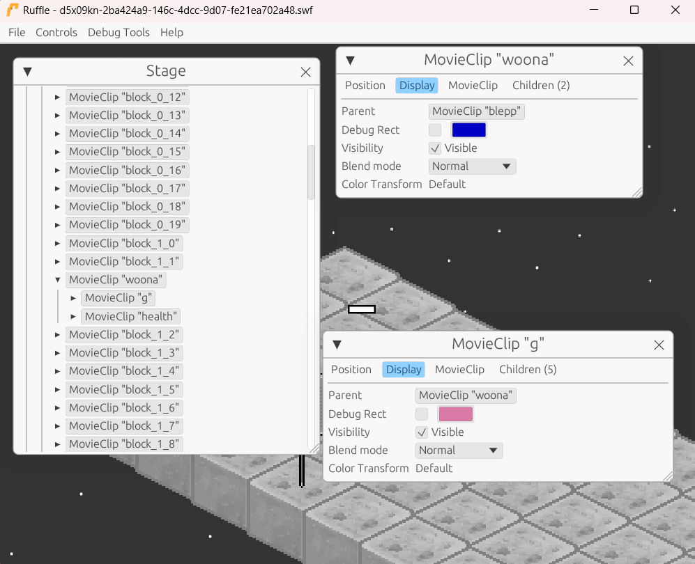 Moonstuck - The Game (Part 1): Invisible Moona · Issue #10233 · ruffle-rs/ruffle · GitHub