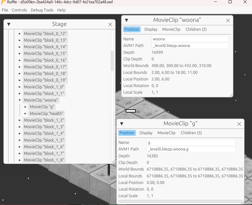 Moonstuck - The Game (Part 1): Invisible Moona · Issue #10233 · ruffle-rs/ruffle · GitHub