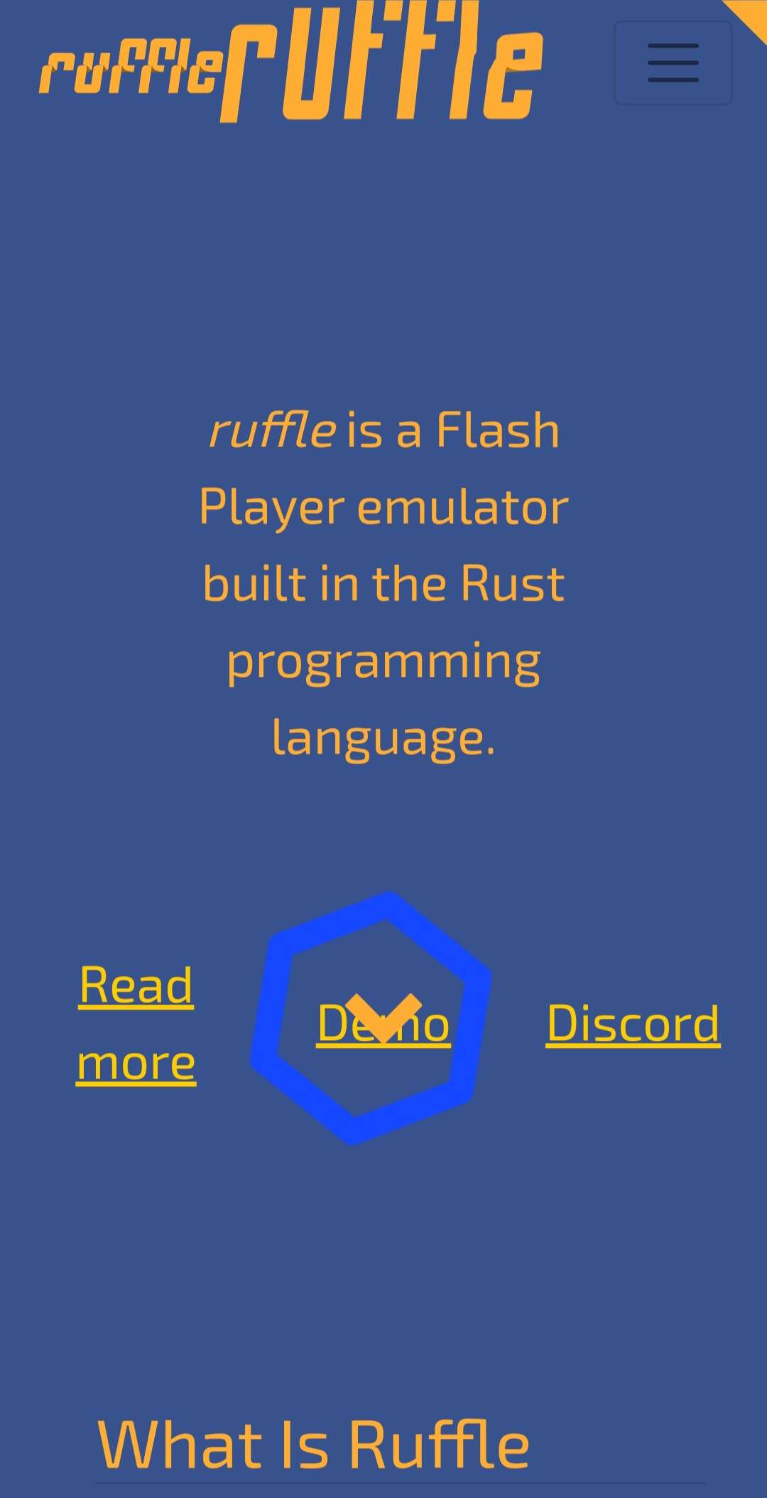 Minor issue on Ruffle website mobile · Issue #158 · ruffle-rs/ruffle-rs ...