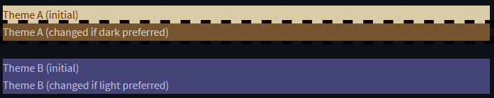 Make color theme used for `prefers-color-scheme` CSS feature align with ...