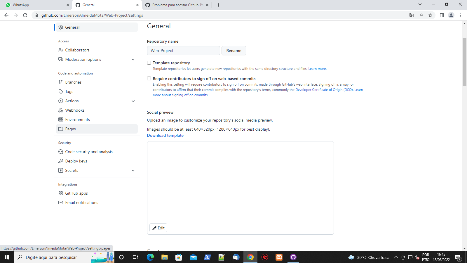 Problema para acessar Github-Page · Issue #32 · gustavoguanabara/gustavoguanabara.github.io · GitHub