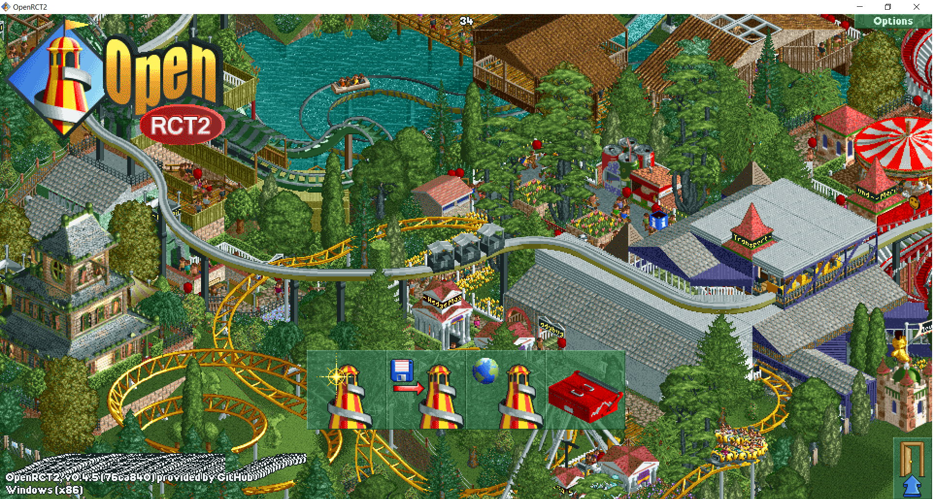 Build text copied over viewport in the title screen · Issue #20739 · OpenRCT2/OpenRCT2 · GitHub
