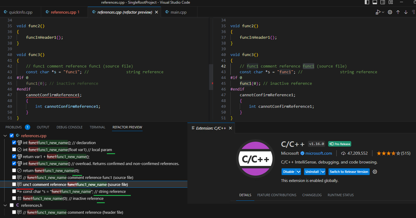 Information in rename preview panel is truncated or missing · Issue #7826 · microsoft/vscode ...