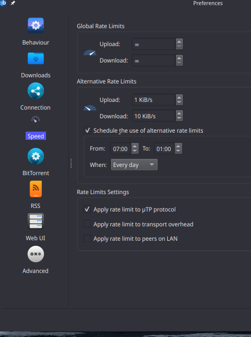 Alternate Rate Limits Still Used When Scheduled Unchecked During Alternate Hours · Issue #18062 ...