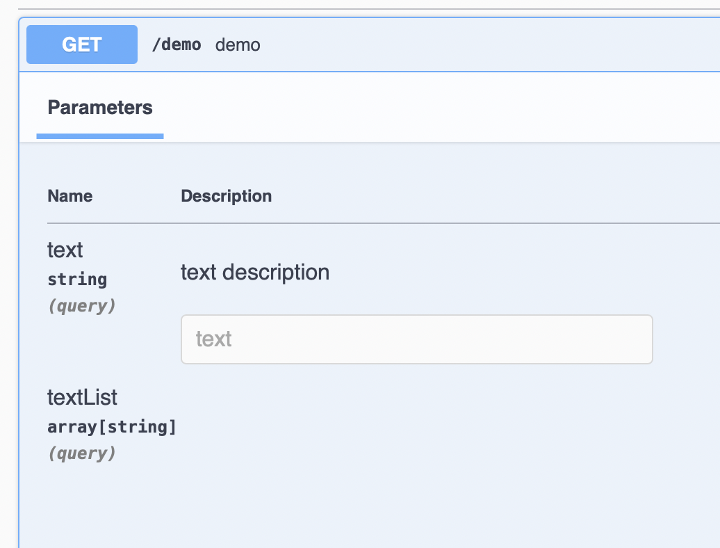 Description Is Not Generated When Using Parameterobject And Arrayschema · Issue 1873