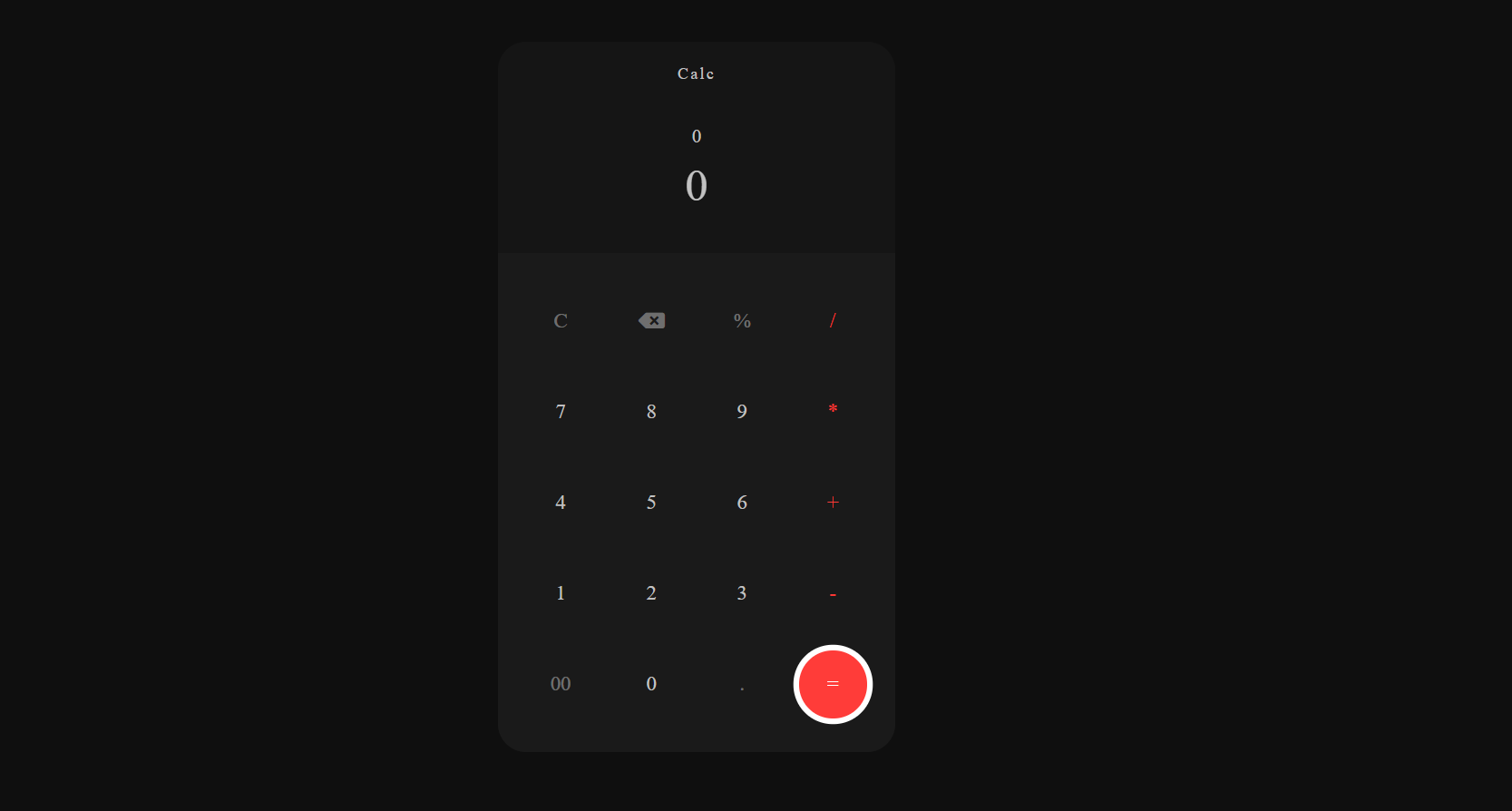 GitHub - pragyajha24/Calculator: A basic Calculator made by html,scss and js.