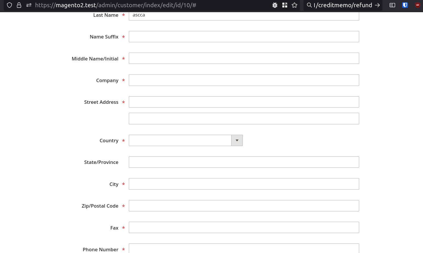Customer attribute and customer address attribute alway require when select 'Use Default' in ...