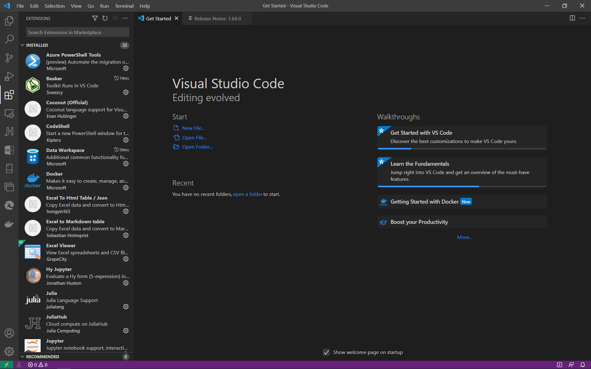 GetStarted page content ... · Issue #142223 · microsoft/vscode · GitHub