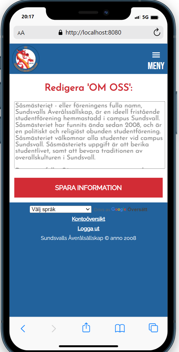 GitHub - angelicaengstrom/dt100g-sasmasteriet: A final project for the course "webbprogrammering"