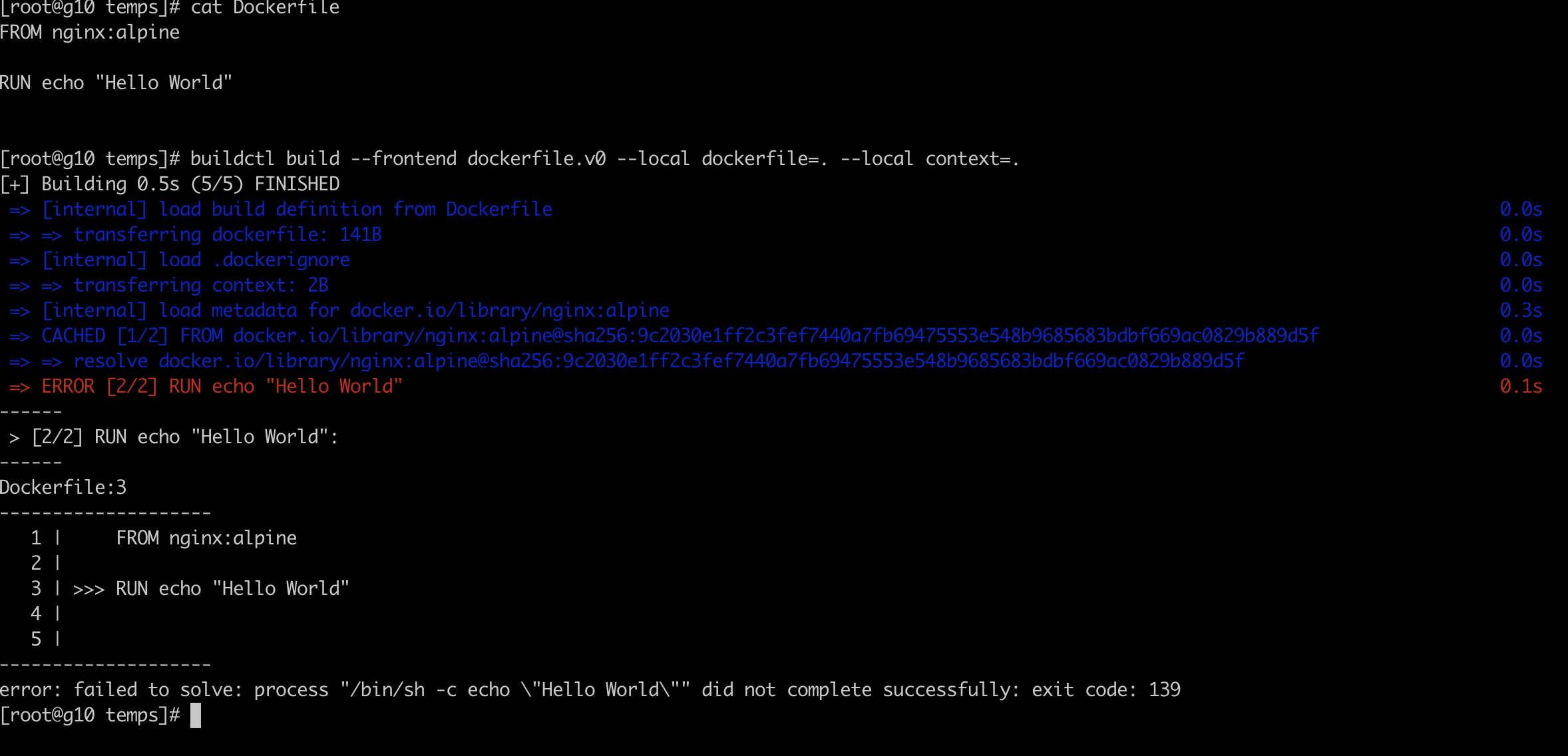 Nerdctl Build Image By Dockerfil Failed `exit Code 139` · Issue 1282 · Containerd Nerdctl