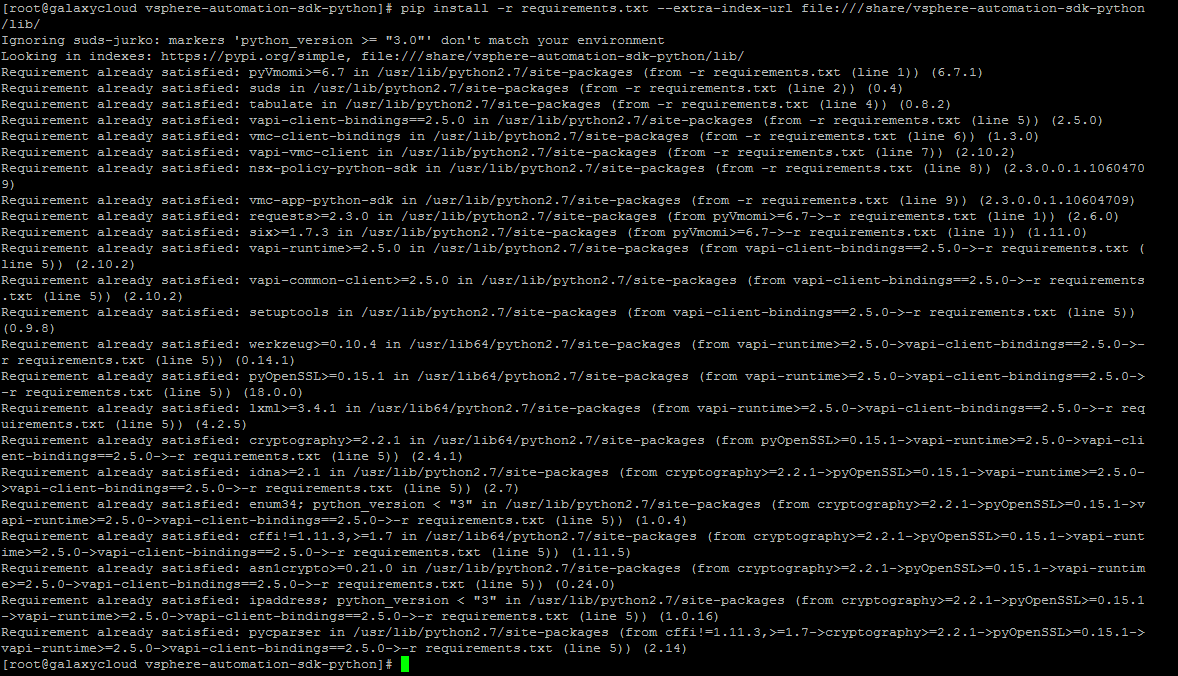 Could Not Find A Version That Satisfies The Requirement Vapi Client Bindings 1 5 0 From R