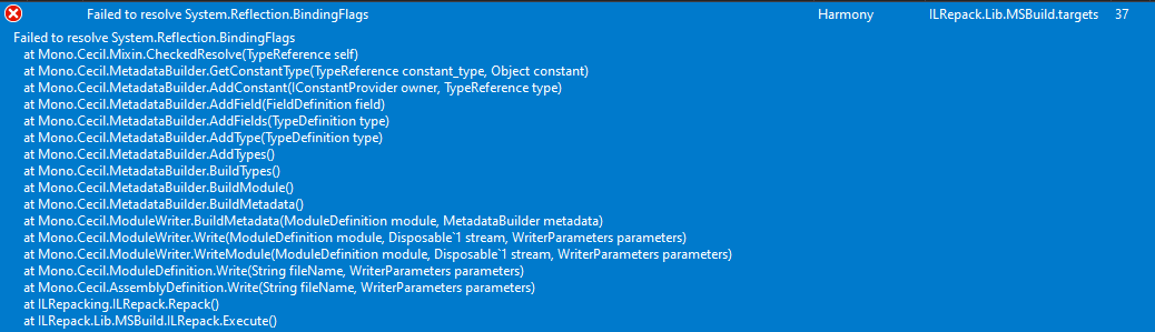 Patch Fails Unless Manually Include MonoMod.Common · Issue #409 · pardeike/Harmony · GitHub