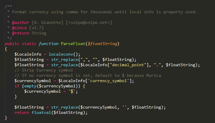 Change of default Currency to comma as thousand separator and period as ...