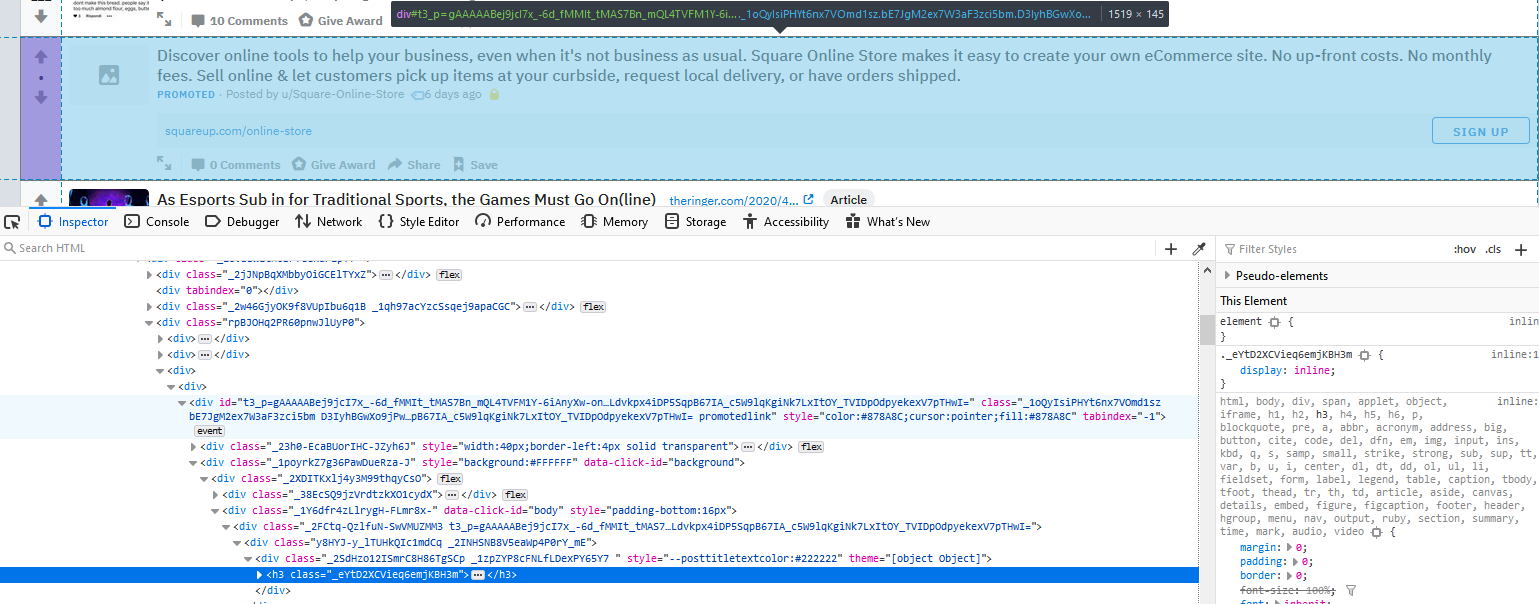 Promoted Posts on Reddit (New Design) Showing Up · Issue #7210 · uBlockOrigin/uAssets · GitHub