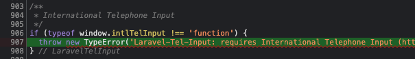 The Javascript Throw Typeerror Because Window Intltelinput Is Not