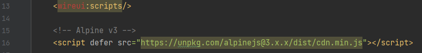 On deployment server: Alpine Expression Error: isSelected is not defined · Issue #216 · wireui ...