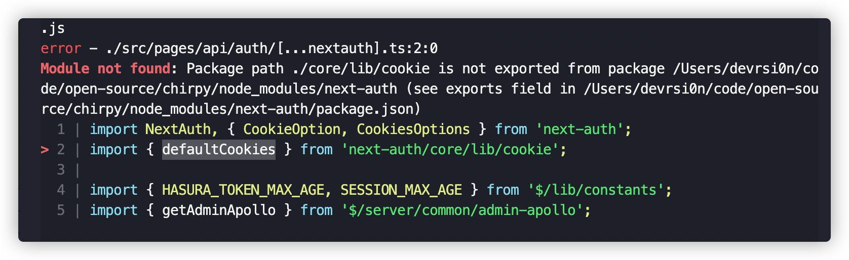Export `defaultcookies` To Make It Easier To Customize The Cookie Options · Issue 3568