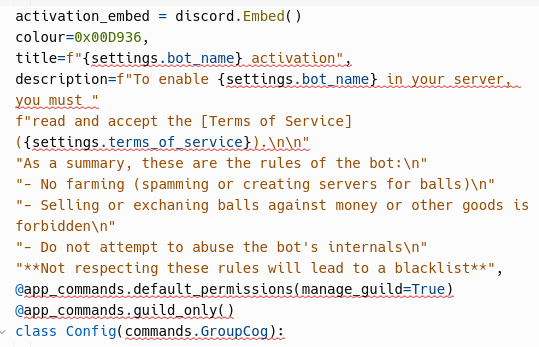 The config issue · Issue #62 · Ballsdex-Team/BallsDex-DiscordBot · GitHub